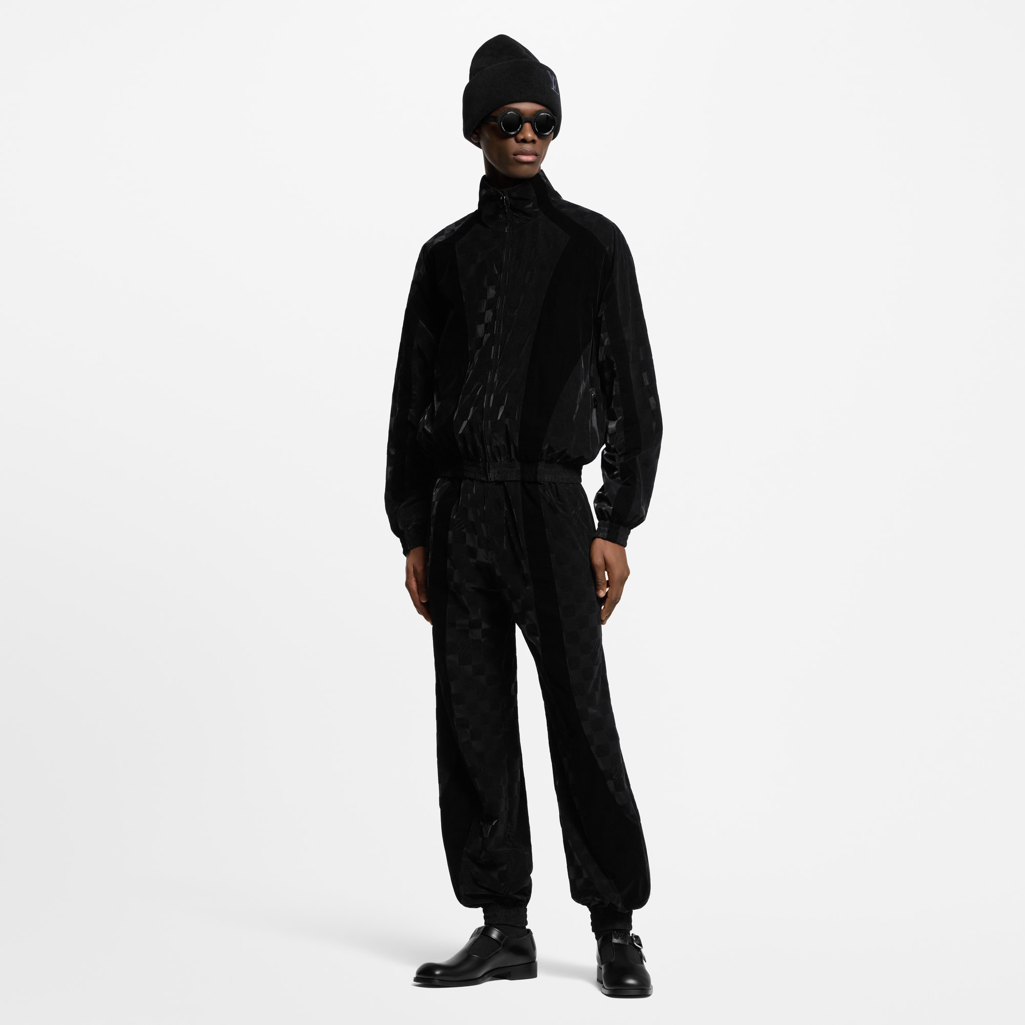 Flocked Damier Technical Tracksuit Top - Pakaian | LOUIS VUITTON